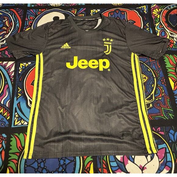 adidas | Shirts | Vintage Adidas Juventus Jeep Soccer Jersey Black ...